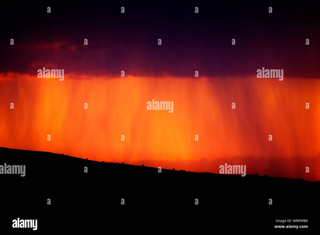 Golden orange yellow setting sunlight hi-res stock photography and ...