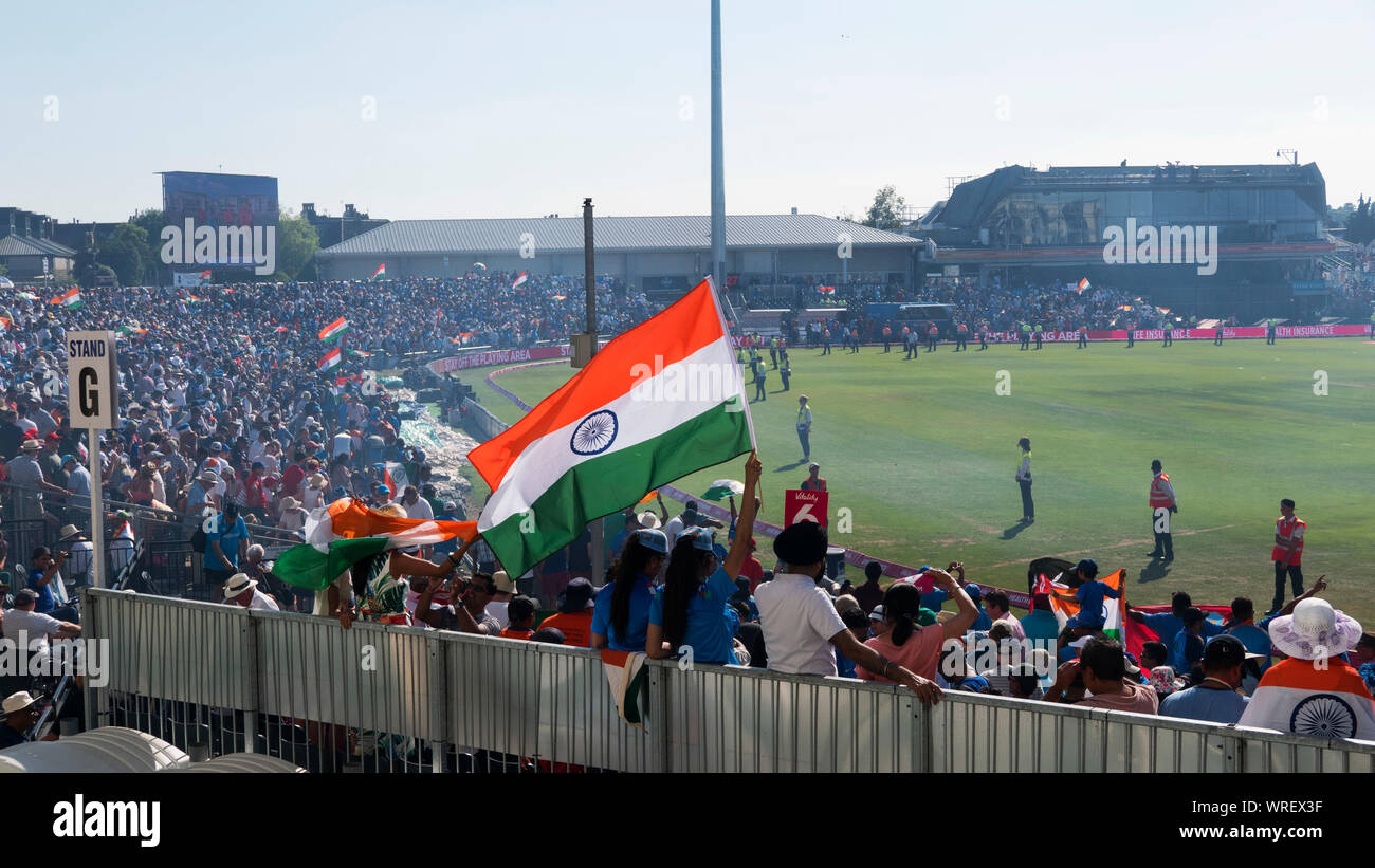 Cricket Ground With Indian Players