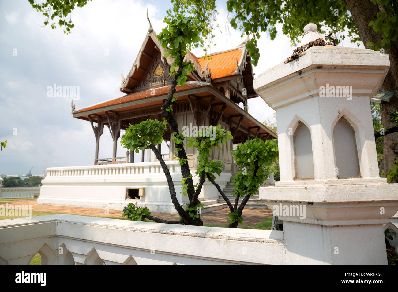 The splendidly ornate architecture and stepped roof structure with high ...
