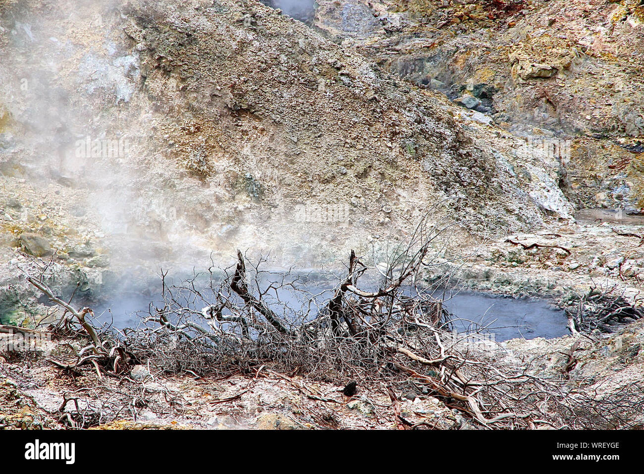 Steam rising from hot springs hi-res stock photography and images - Alamy