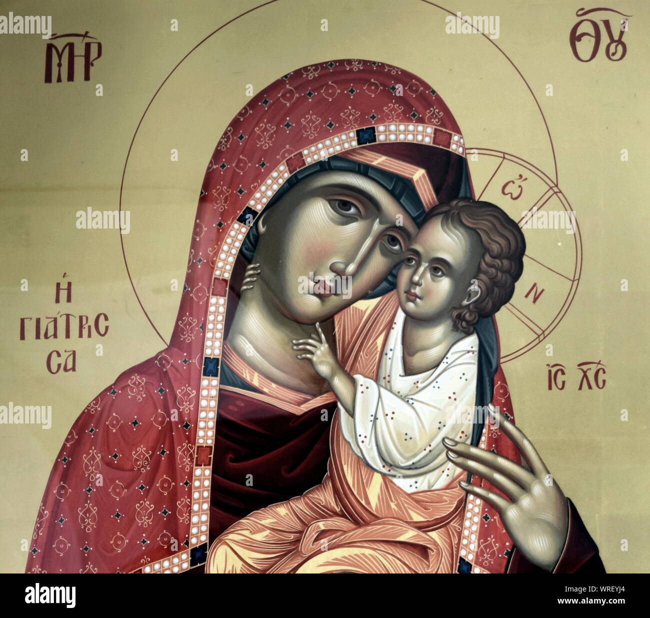 monastery, religion, orthodox, Byzantine, icons, temple, Greece, Osios ...