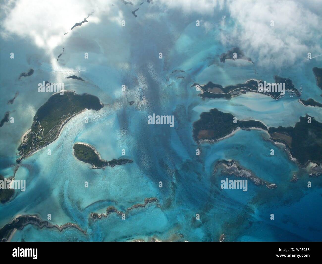 Aerial View Of Scenic Island Stock Photo - Alamy