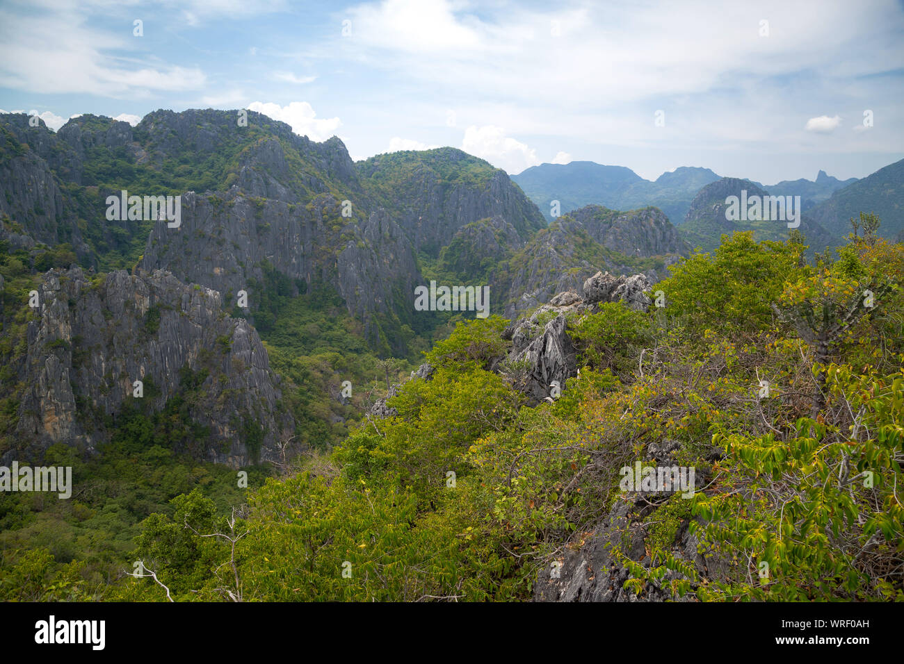 landscape viewpoint at Khao Daeng ,Sam Roi Yod national park ...