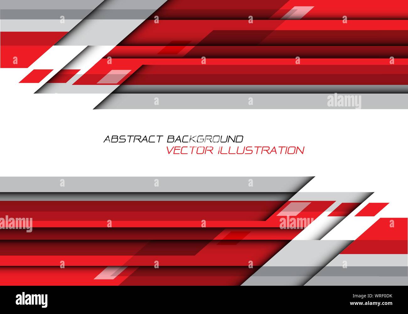 Abstract red grey polygon geometric on white with blank space for text ... Abstract red grey polygon geometric on white with blank space for text ...
