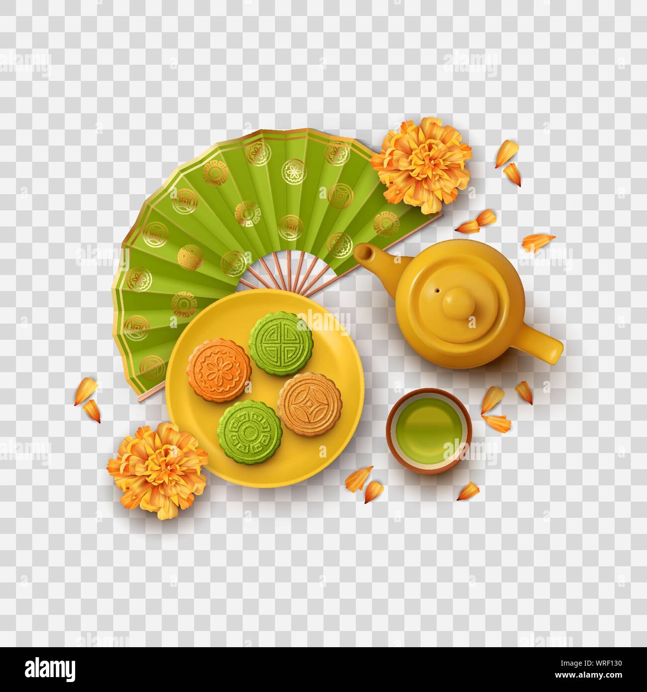 Mid autumn festival moon cake Stock Vector Images - Alamy