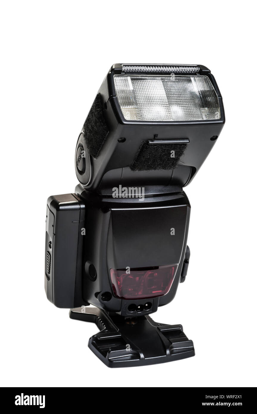 Photo camera flash isolated on white with clipping path Stock Photo - Alamy