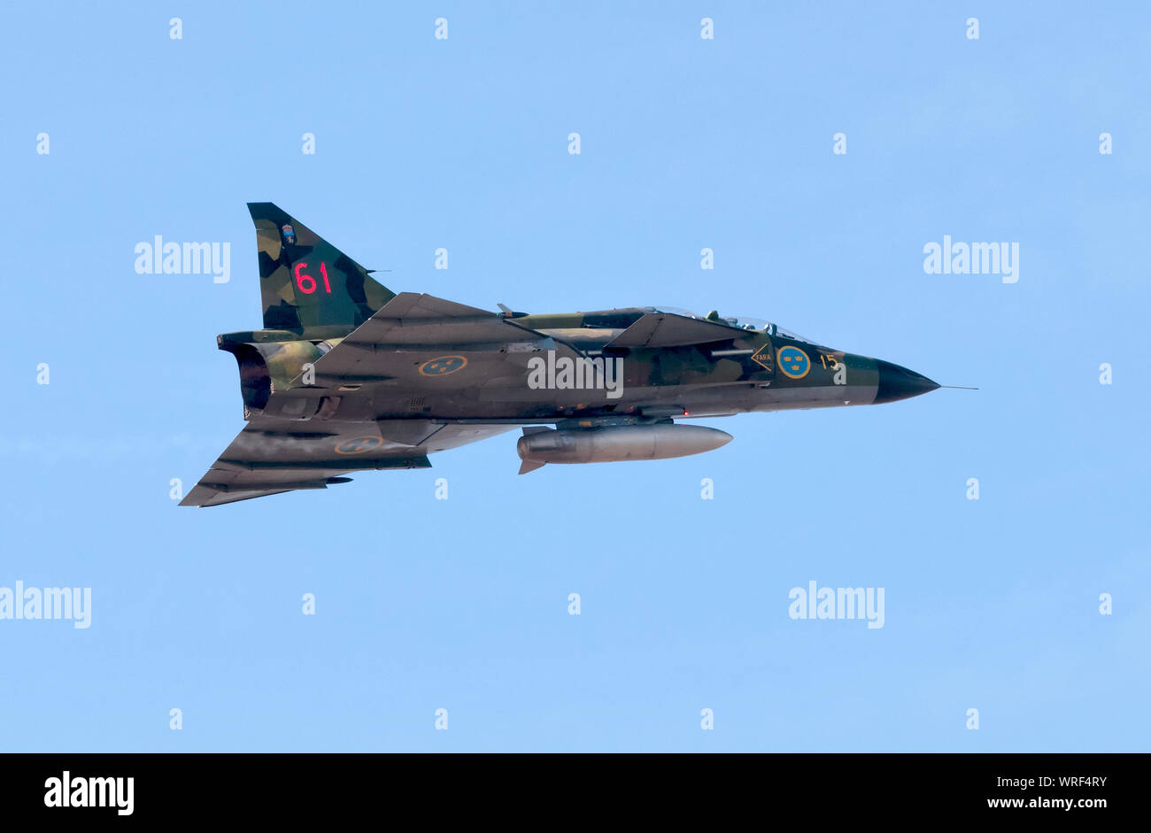 Saab 37 Viggen Thunderbolt from the Swedish Air Force Historical Flight ...