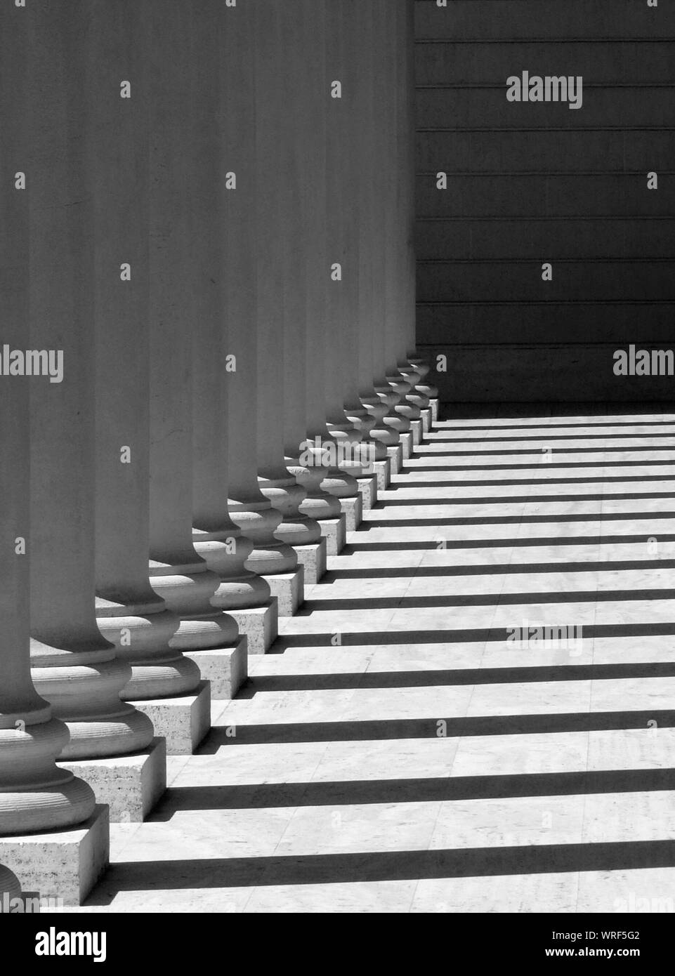 In Built Columns Black and White Stock Photos & Images - Alamy