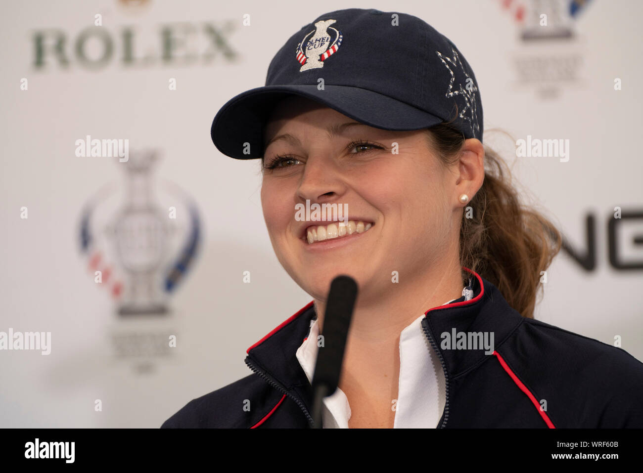 Auchterarder, Scotland, UK. 10 September 2019. Press conference by team ...