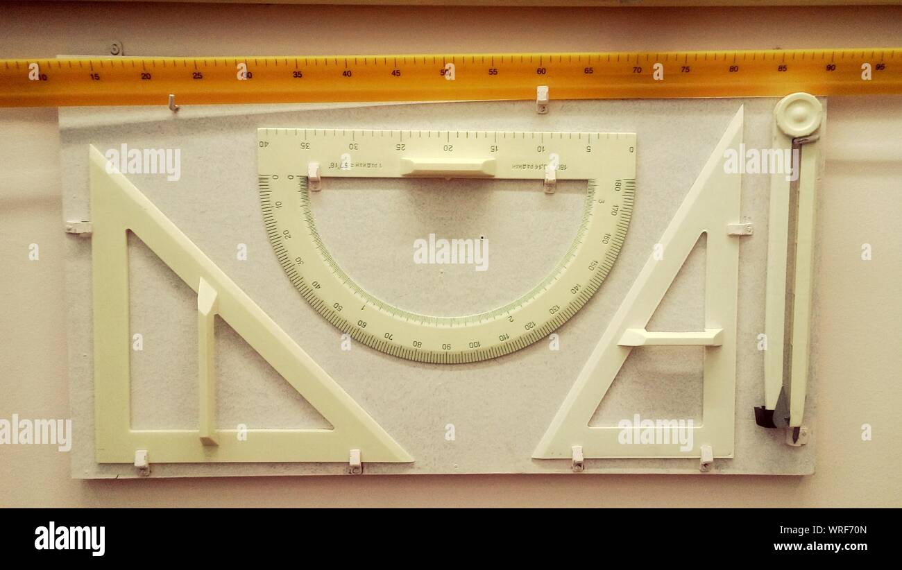 Geometric ruler hi-res stock photography and images - Alamy
