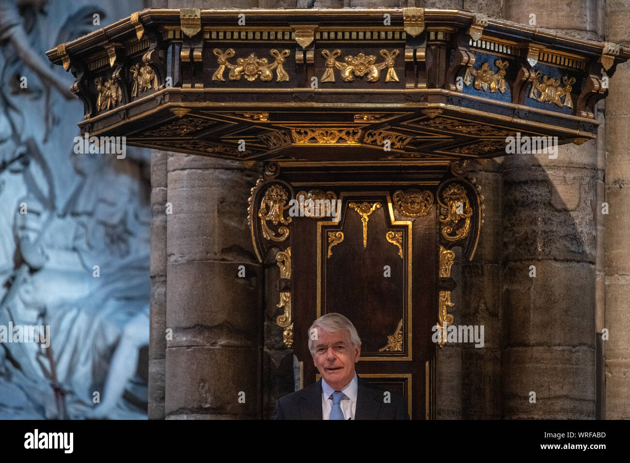 Former prime minister Sir John Major speaks during a Service of ...