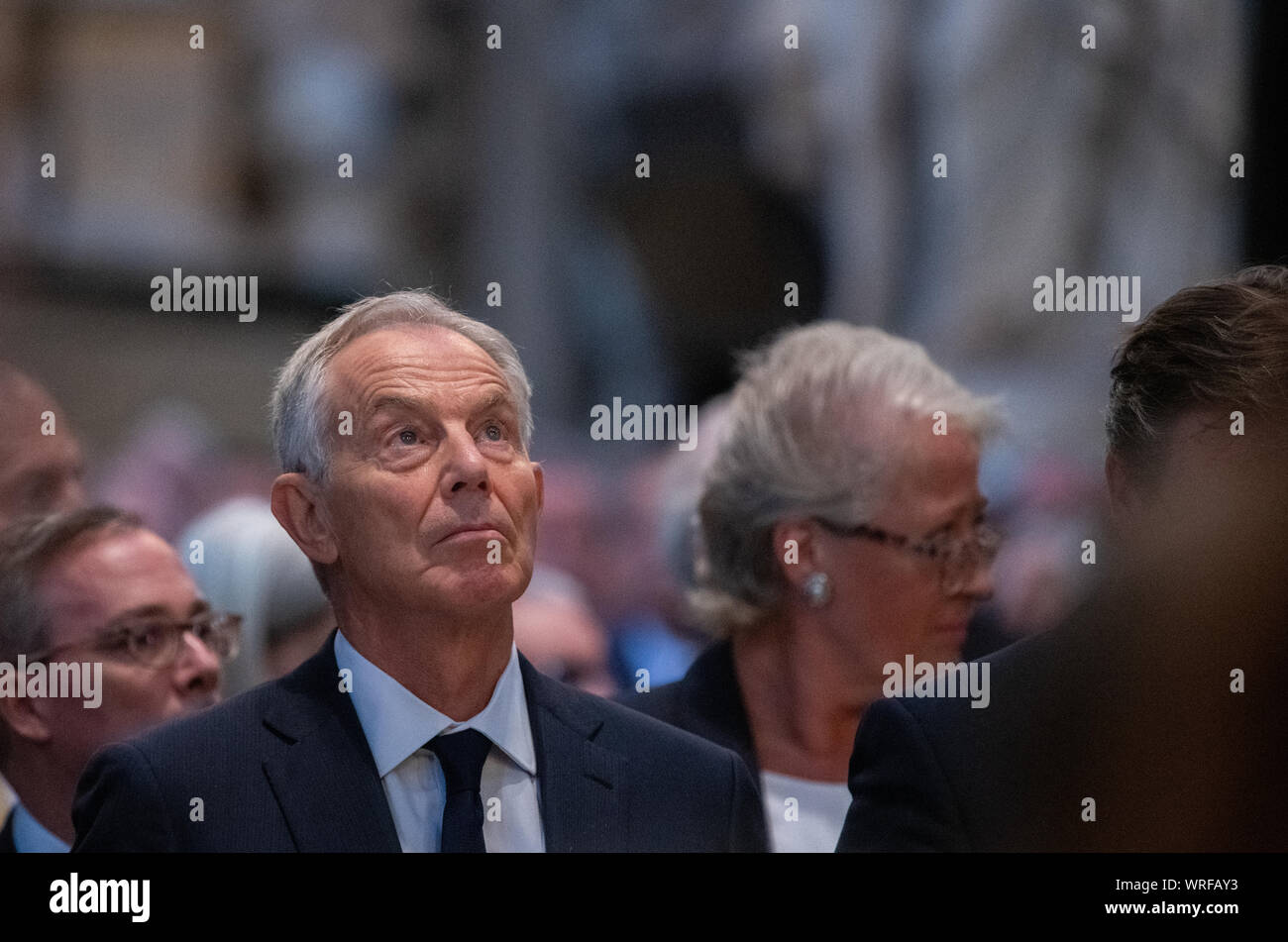 Former prime minister Tony Blair, during a Service of Thanksgiving for ...