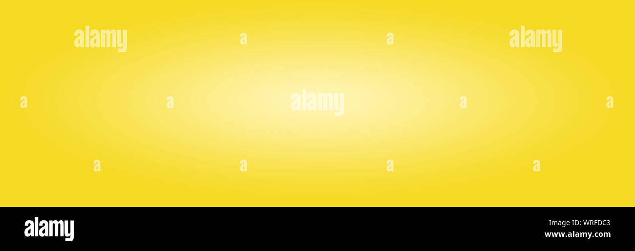 illustration of yellow with highlight in center, panoramic background ...