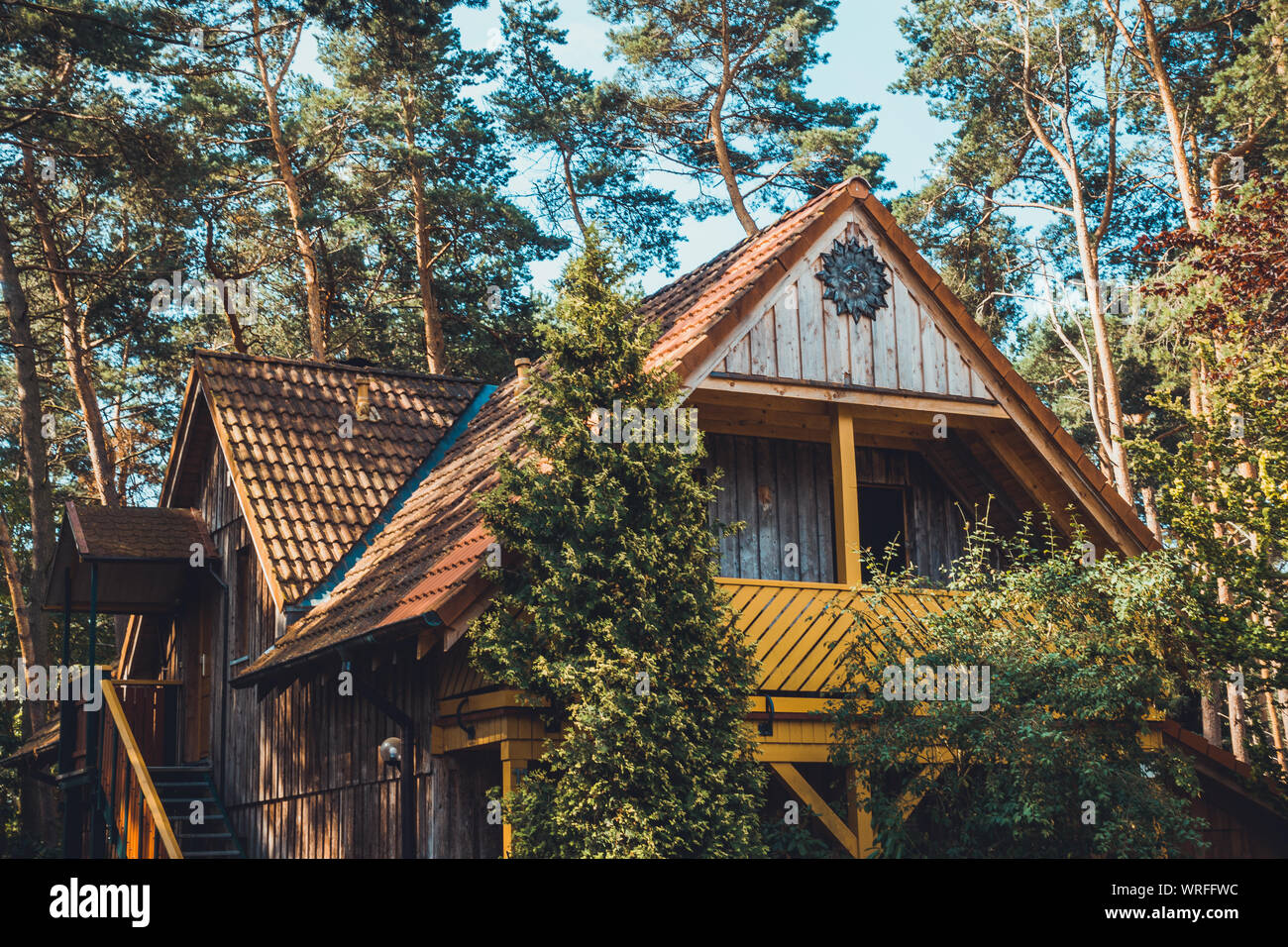 residential detached house in a historical forest Stock Photo - Alamy