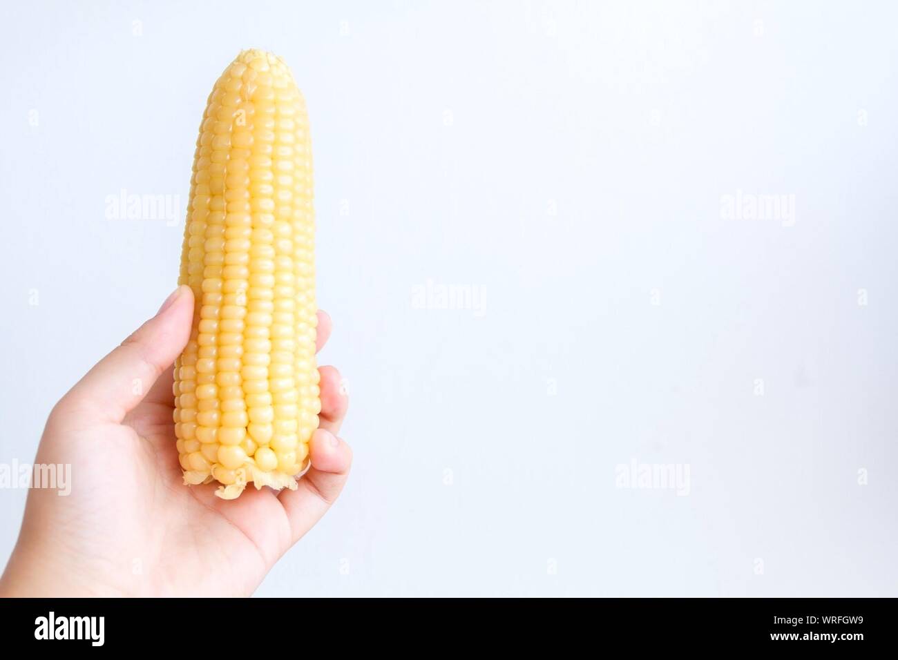 Hand holding corn on the cob hi-res stock photography and images - Alamy