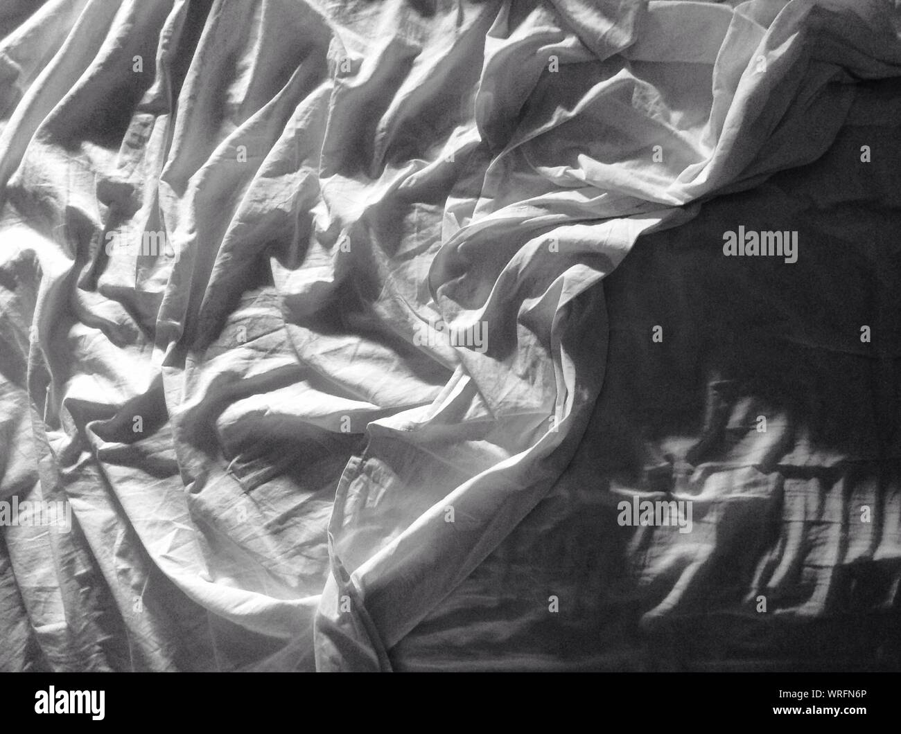 Crumpled bed sheet hi-res stock photography and images - Alamy