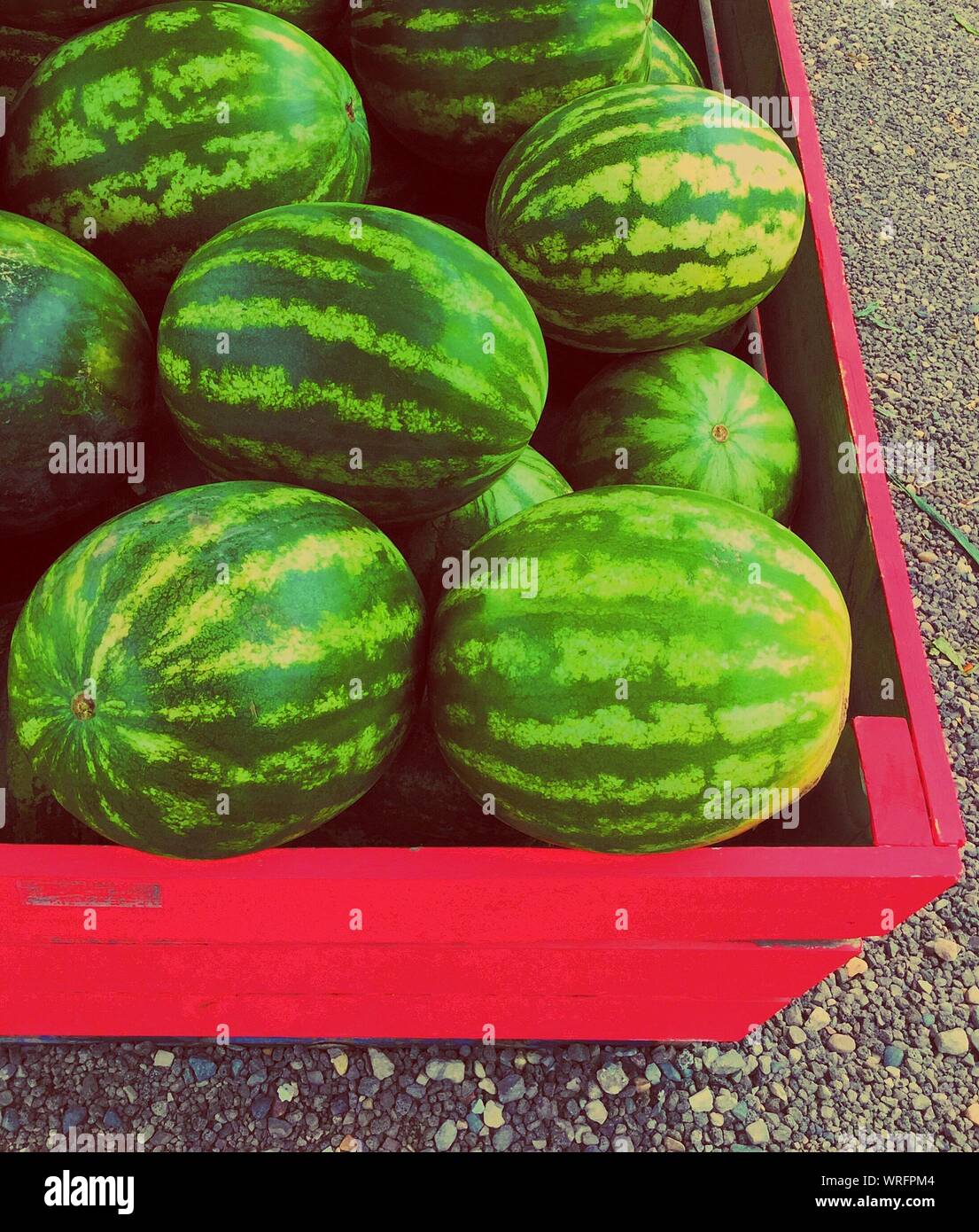 Watermelons crate hi-res stock photography and images - Alamy