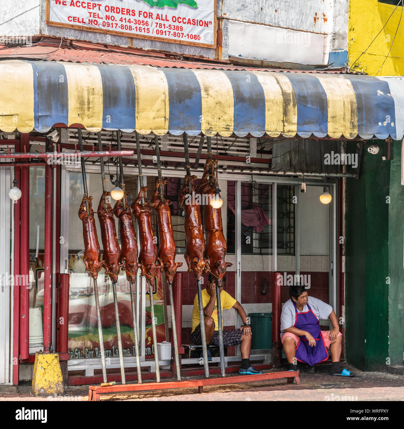 Manila, Philippines - March 5, 2019: Calavite street in Salvacion part ...