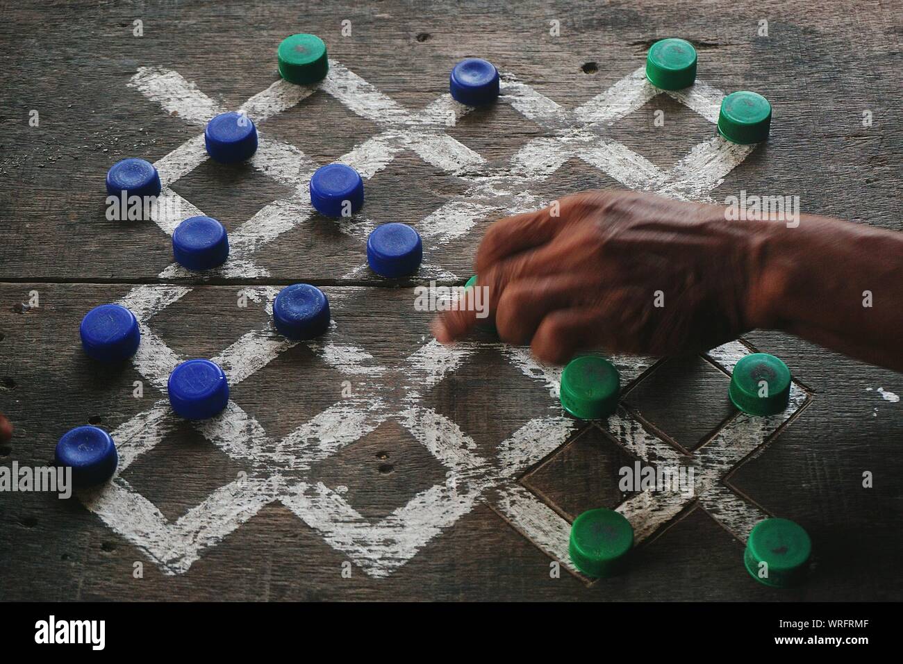 Person playing checkers hi-res stock photography and images - Alamy