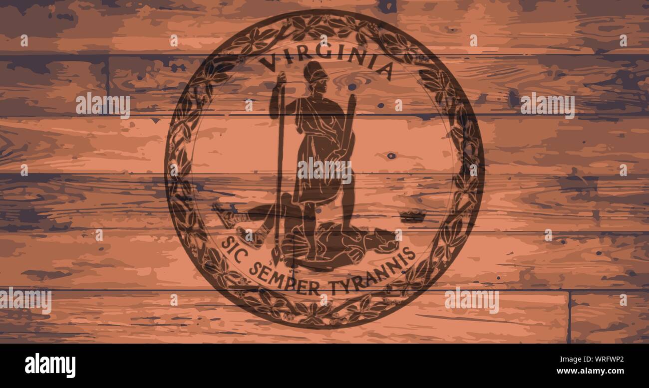 Virginia State Flag Brand Stock Vector Image & Art - Alamy