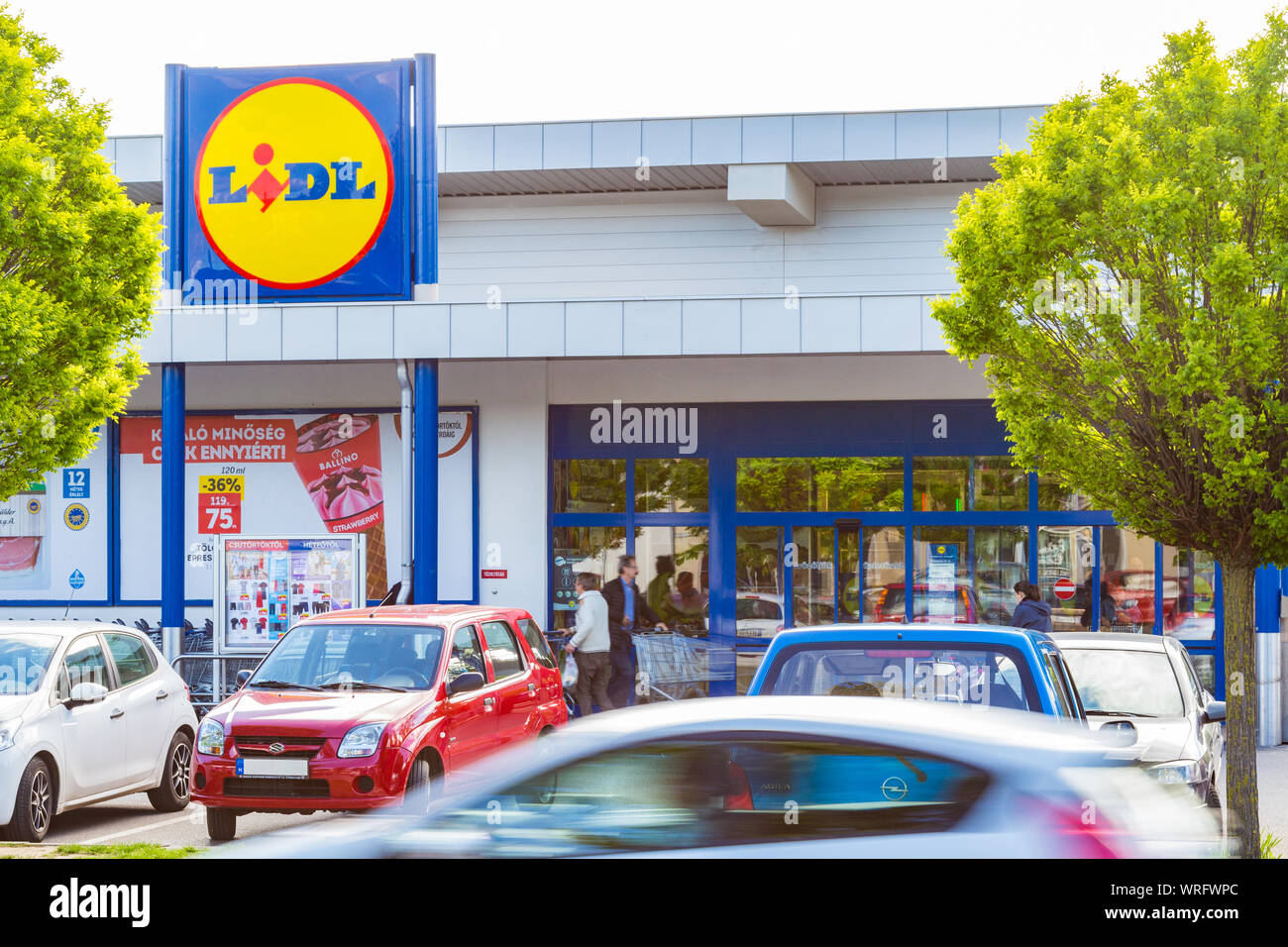 Lidl supermarket entrance in hi-res stock photography and images - Alamy