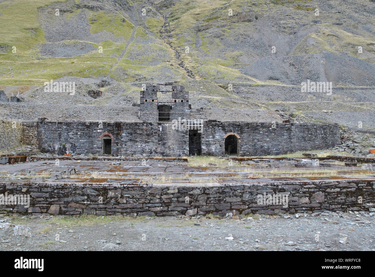 The site of an old mill at Cwmystwyth Mines, Wales, UK Stock Photo - Alamy