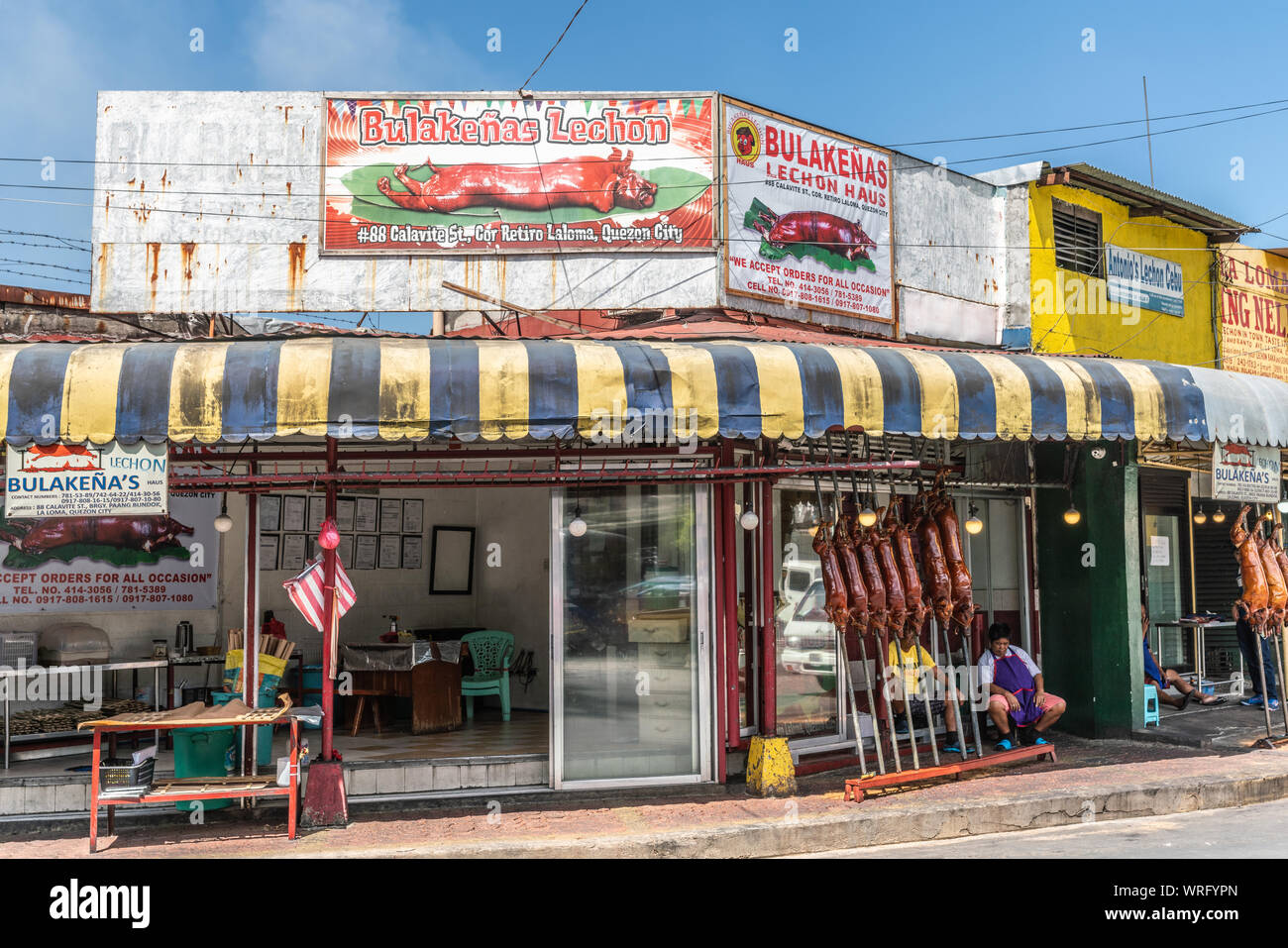 Manila, Philippines - March 5, 2019: Calavite street in Salvacion part ...