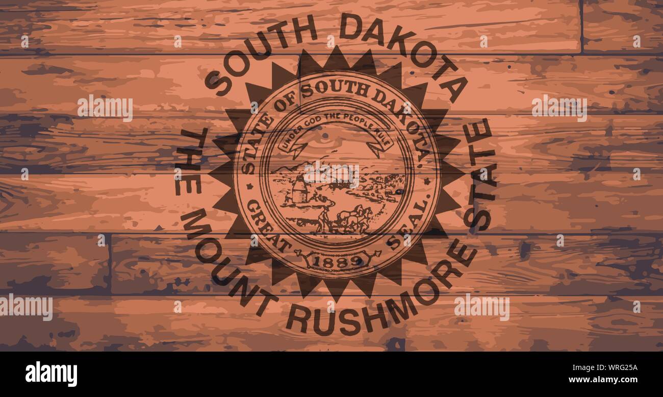 South Dakota Flag Brand Stock Vector Image & Art - Alamy