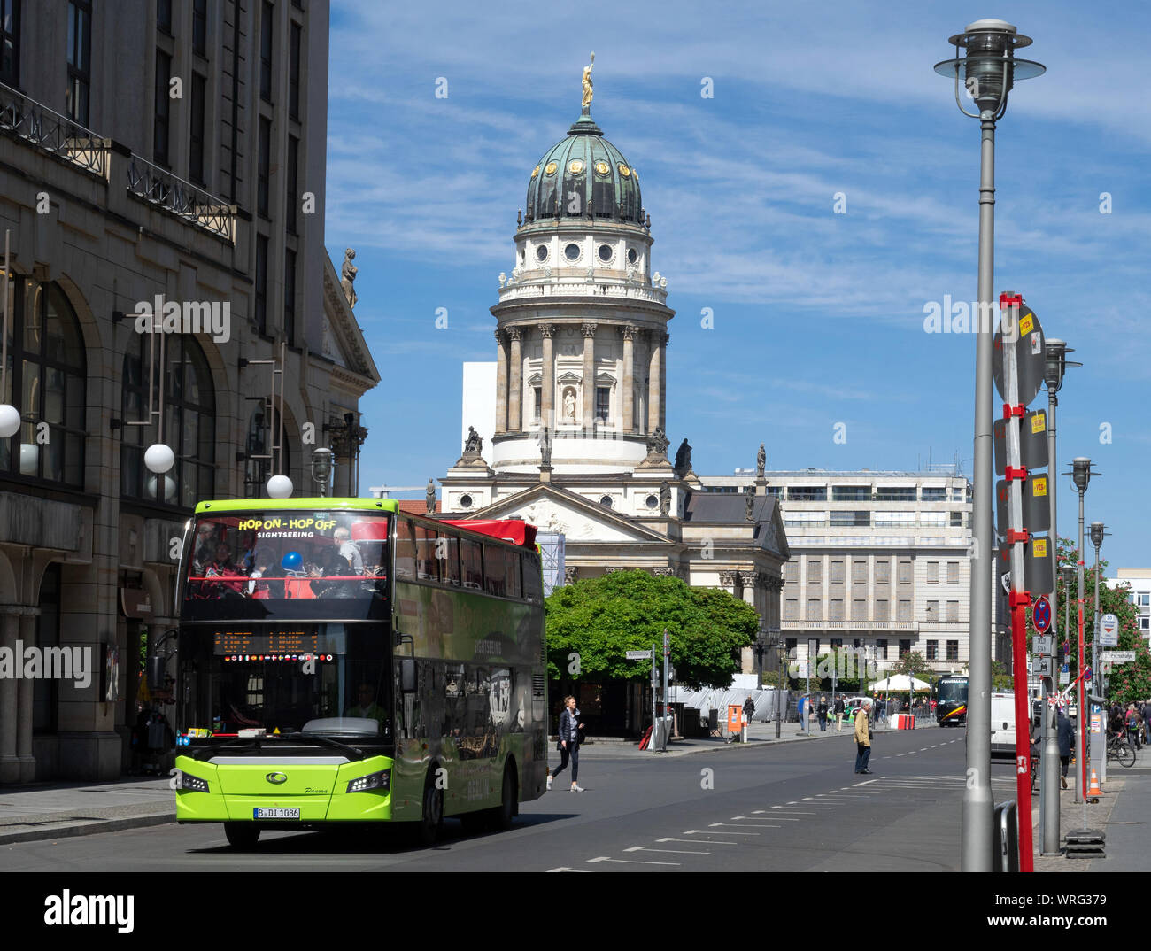 Berlin, Germany. 12th May, 2019. A bus line 1 of the Hop-on-Hop-off ...