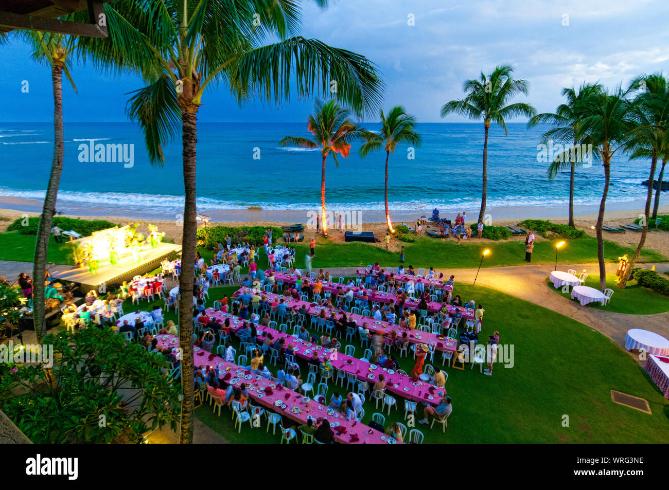 Koloa, Kauai, HI - April 25, 2008 - Native luau performance at the ...