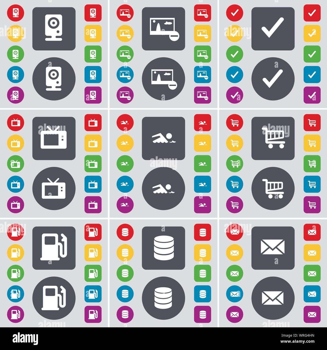 Retro tv set picture Stock Vector Images - Alamy