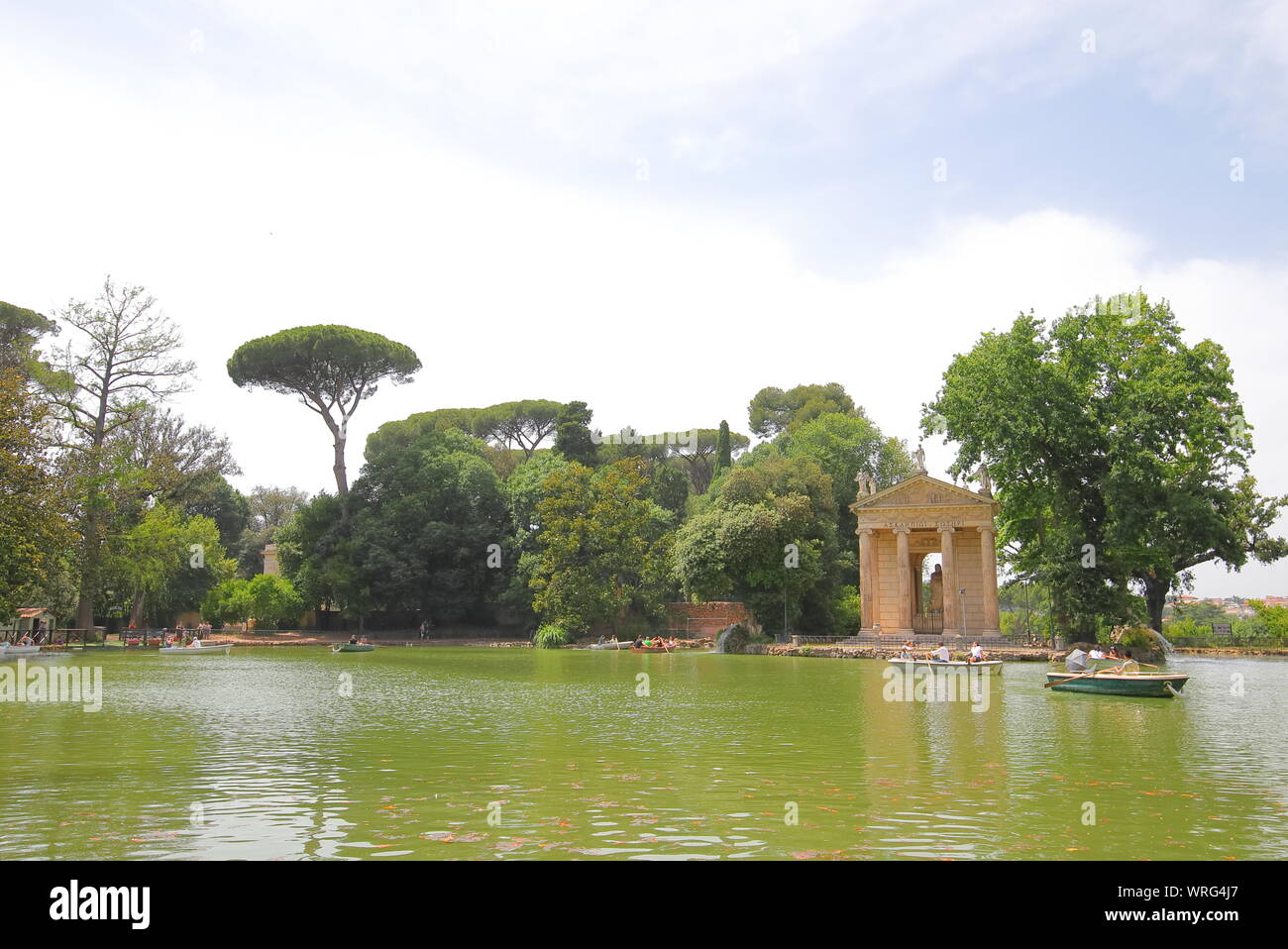 People visit Borghese garden park Rome Italy Stock Photo - Alamy