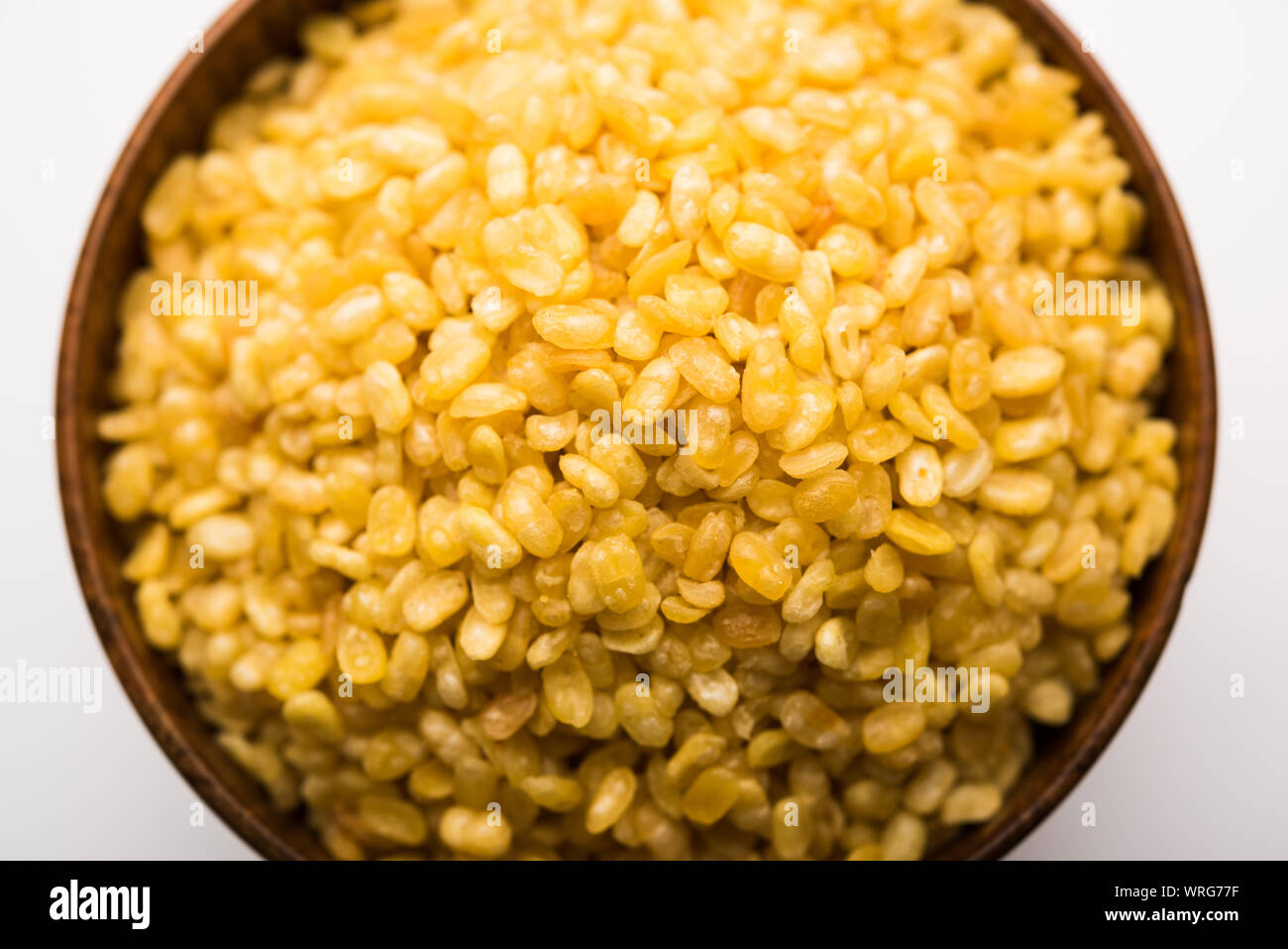 Salty and Fried Moong Dal / crispy Mung Namkeen served in a bowl ...