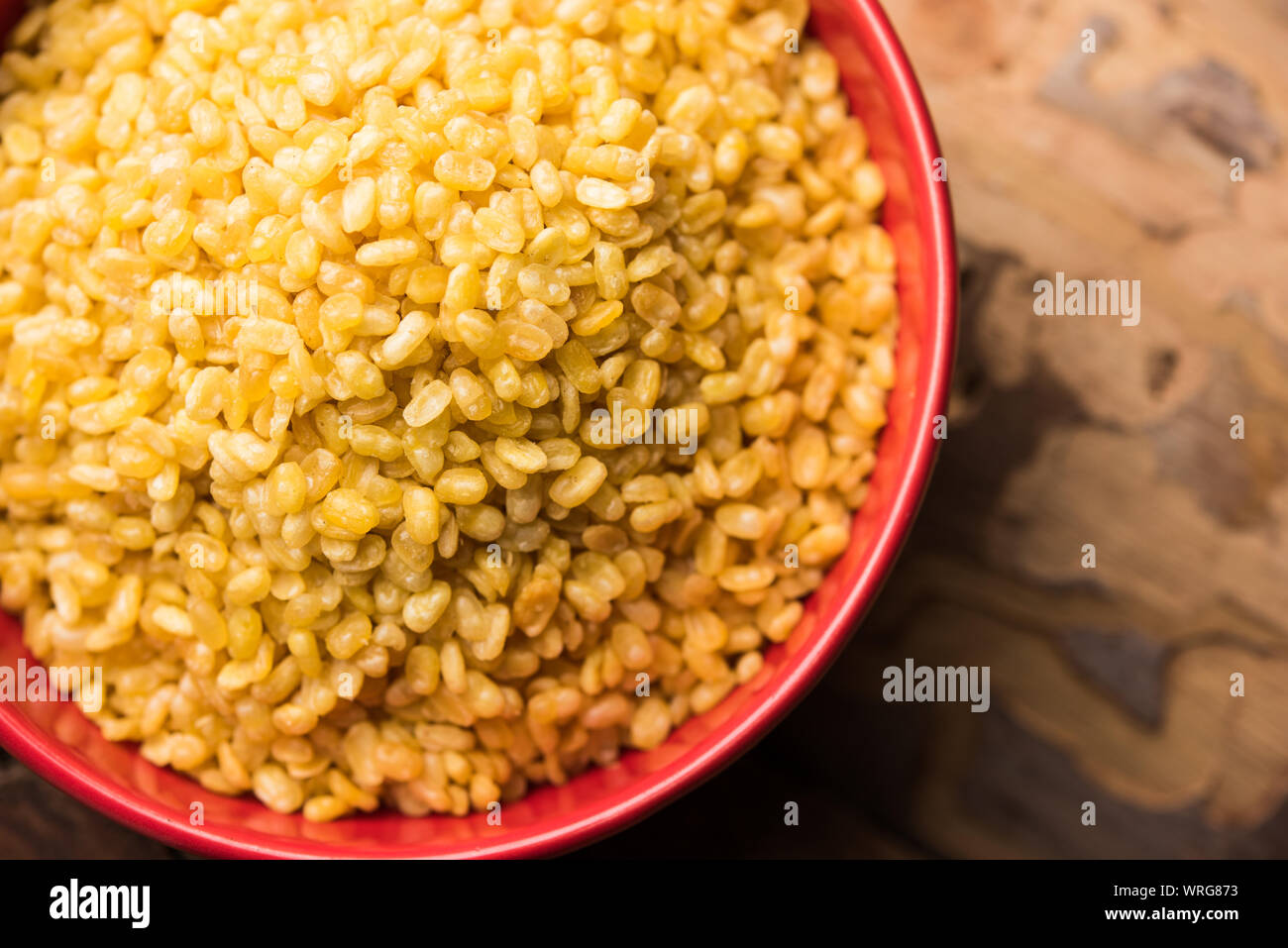 Salty and Fried Moong Dal / crispy Mung Namkeen served in a bowl ...