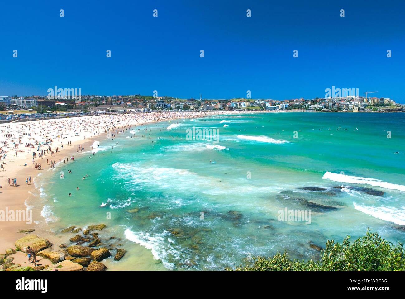 Aerial View Of Beach Stock Photo - Alamy