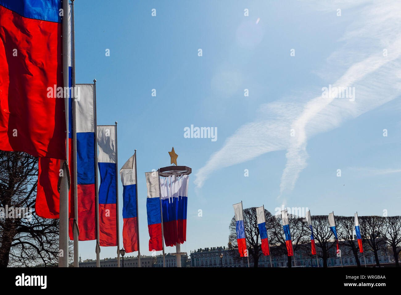 Russian national flags hi-res stock photography and images - Alamy