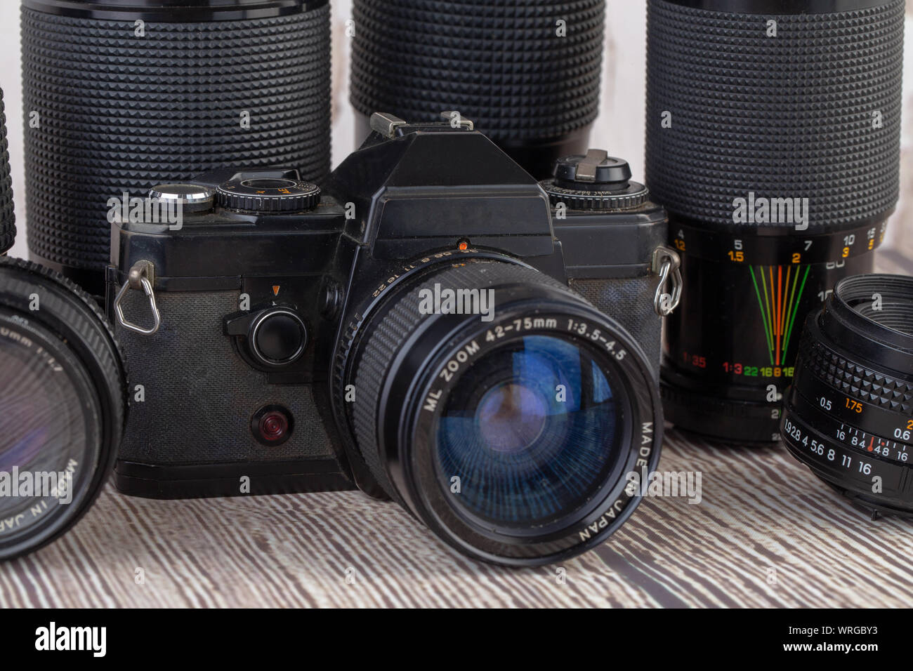 Analogic Camera Gear Retro Stock Photo - Alamy