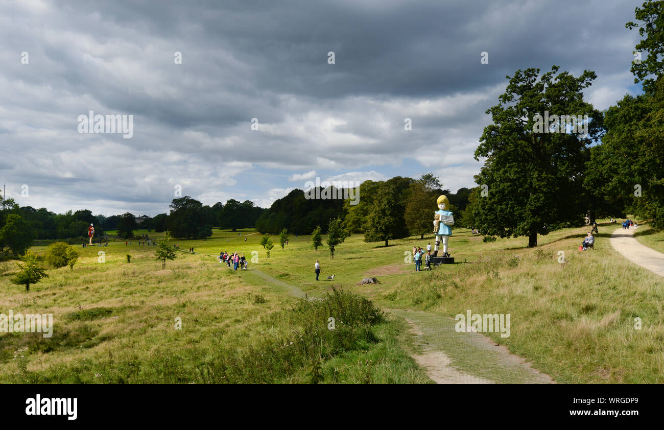 Yorkshire Sculpture Park - Damien Hirst's 'Charity' based on the ...