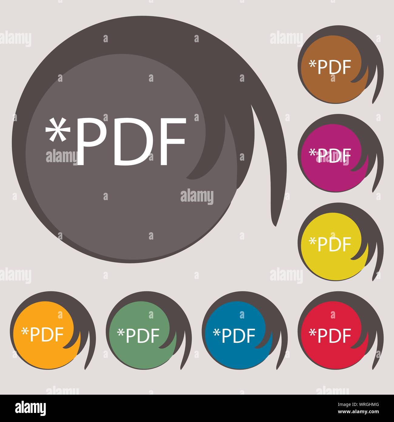 PDF file document icon. Download pdf button. PDF file extension symbol ...