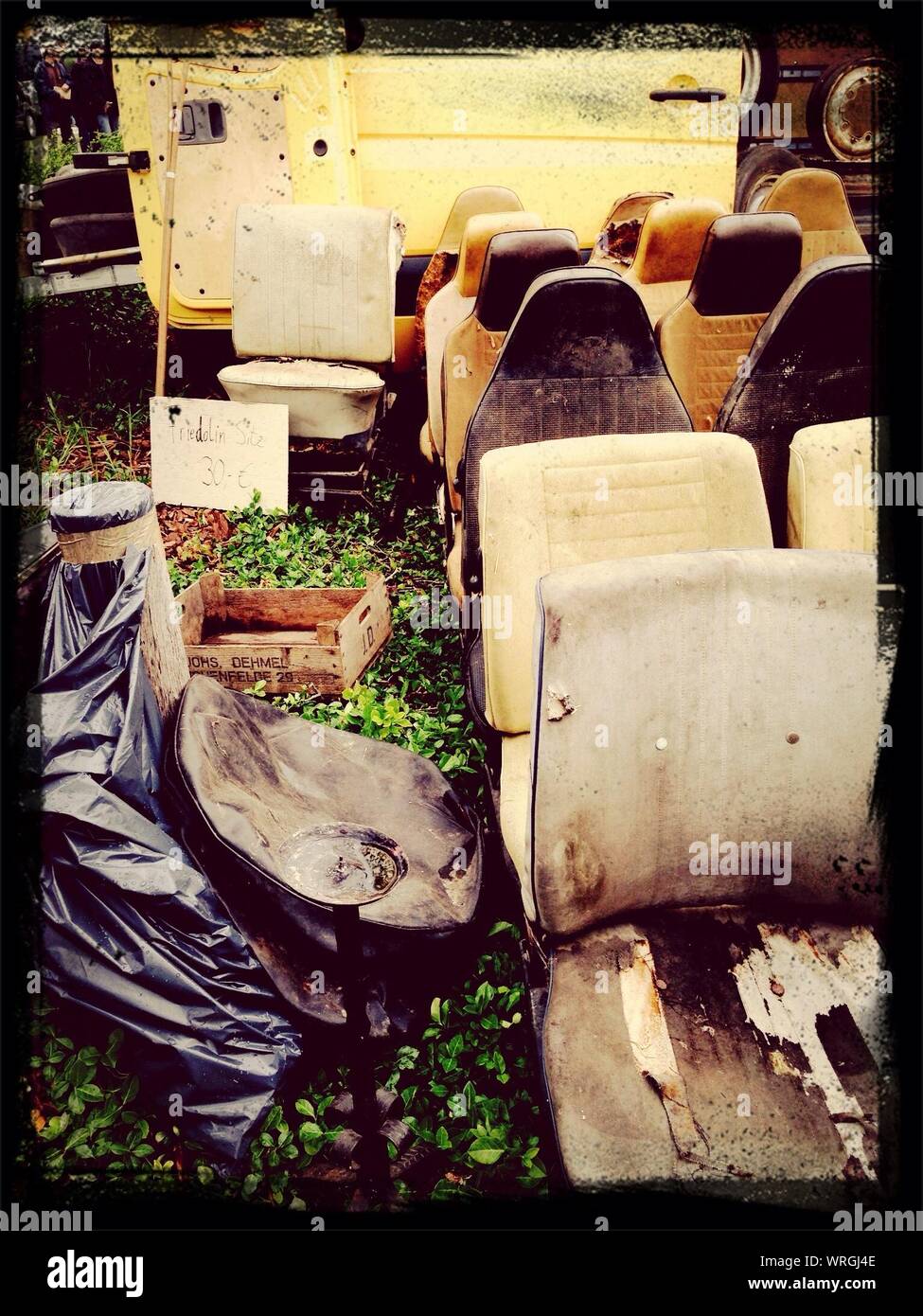 Broken seats hi-res stock photography and images - Alamy