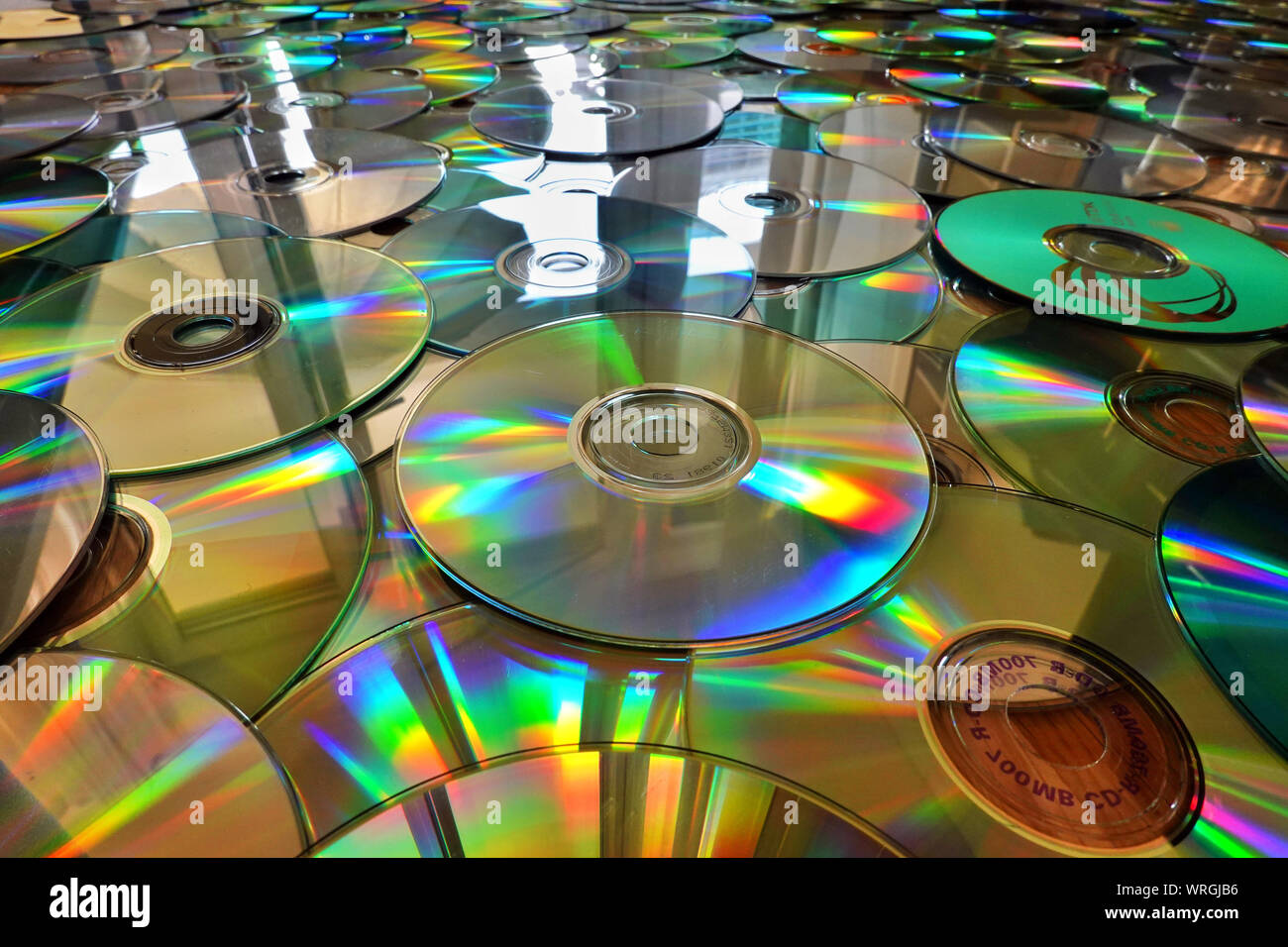 Berlin, Germany. 19th Aug, 2019. CD discs recorded with music or data ...