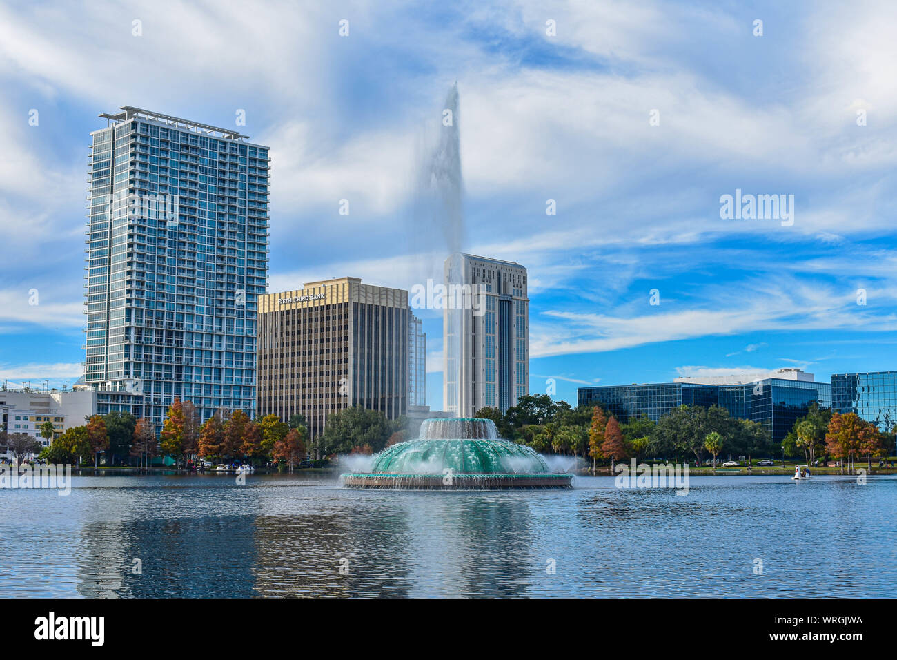 Orlando, Florida. August 17, 2019 Linton E. Allen Memorial Fountain at ...