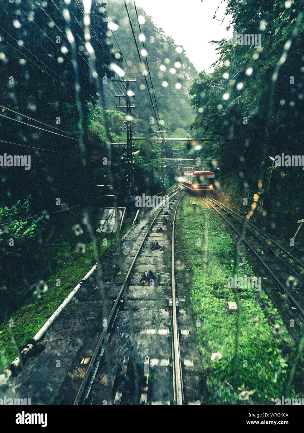 Wet Railroad Tracks High Resolution Stock Photography and Images - Alamy