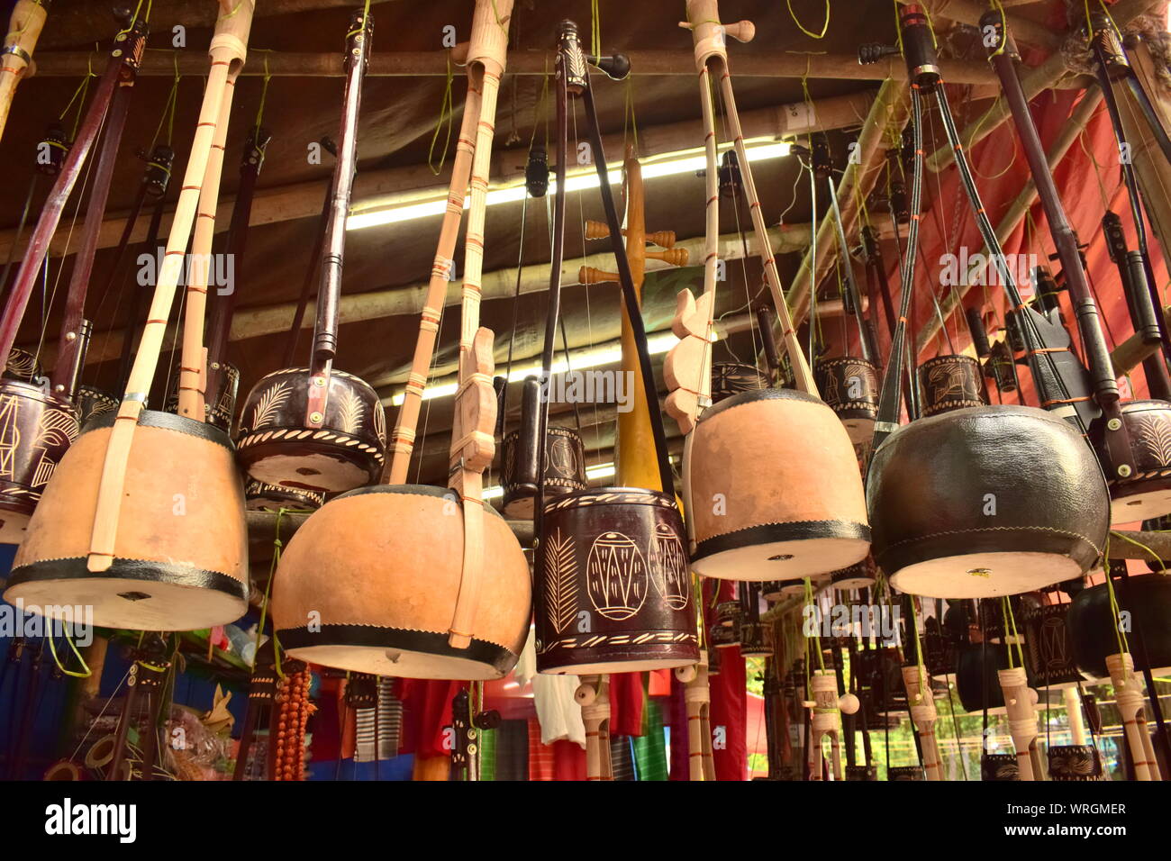 Monohcord musical instrument called ektara in Bangladesh Stock Photo ...