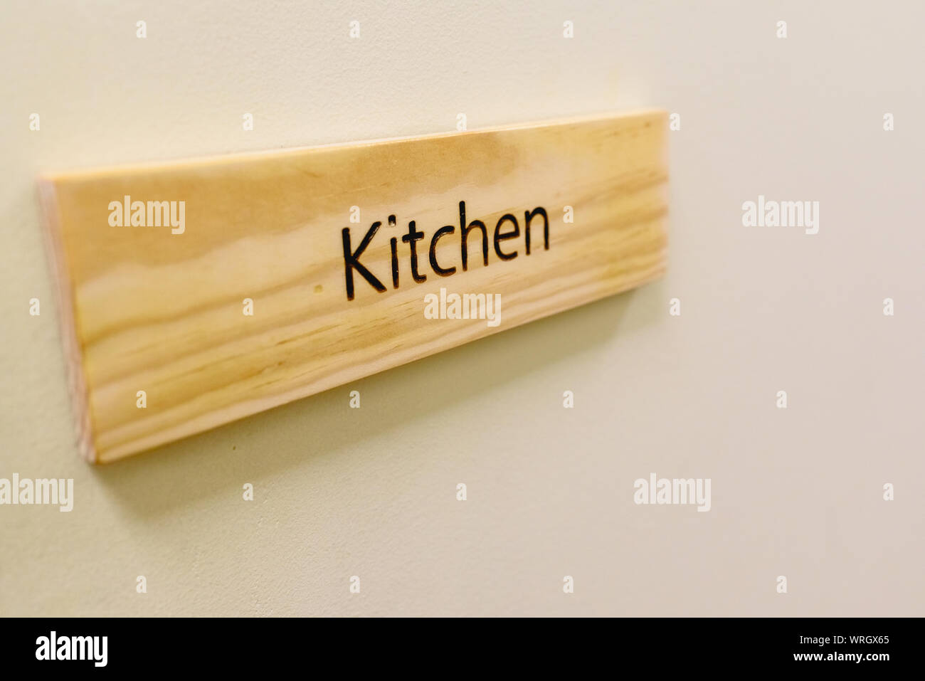 Wooden sign with the word Kitchen Stock Photo - Alamy