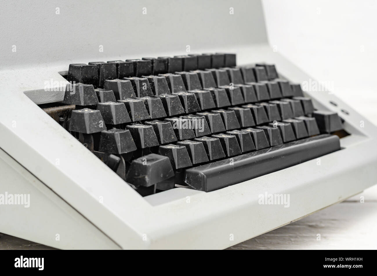 Keyboard of an old mechanical typewriter, close-up Stock Photo - Alamy