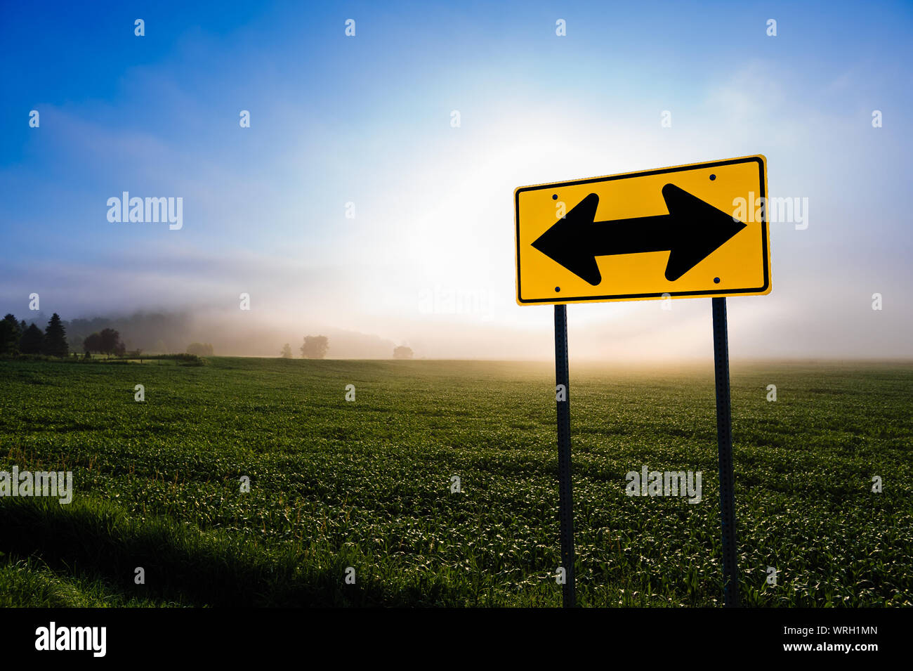 Fog sign usa hi-res stock photography and images - Alamy