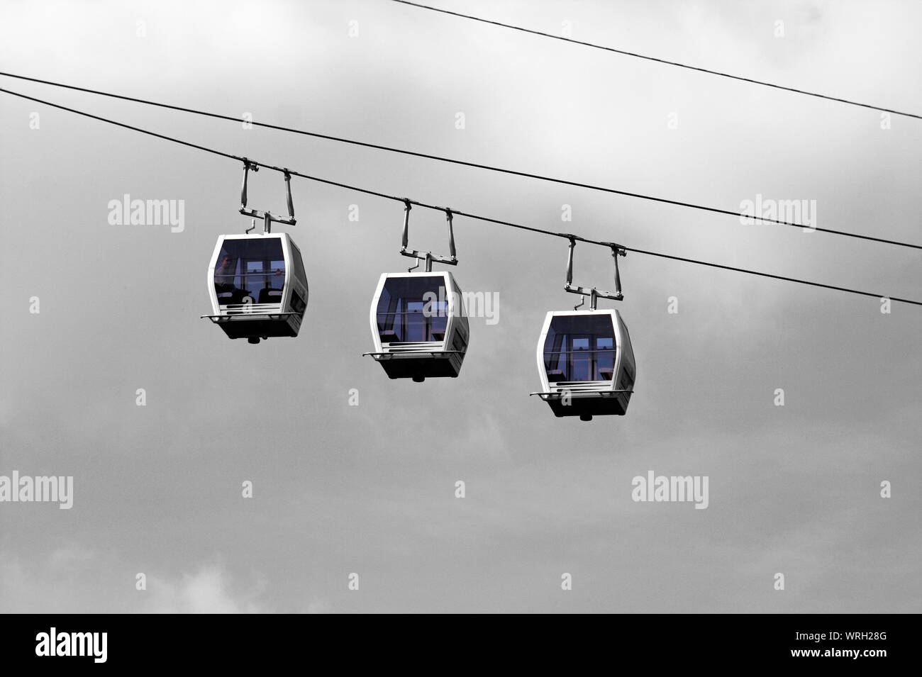 Heights of Abraham, cable car, Matlock Bath, Derbyshire, Peak District ...