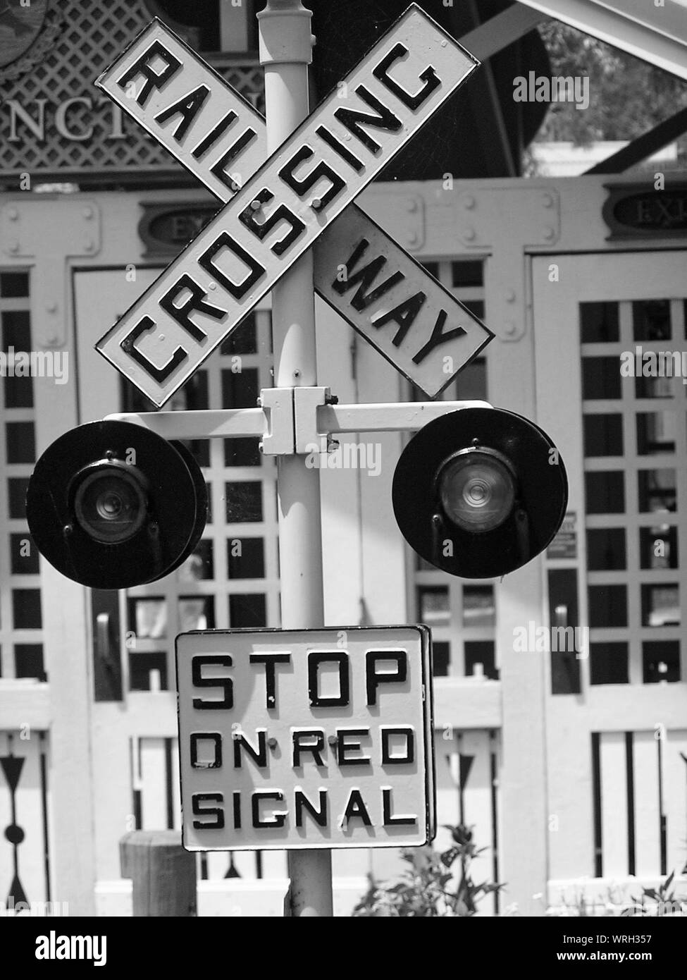Railway signal Black and White Stock Photos & Images - Alamy
