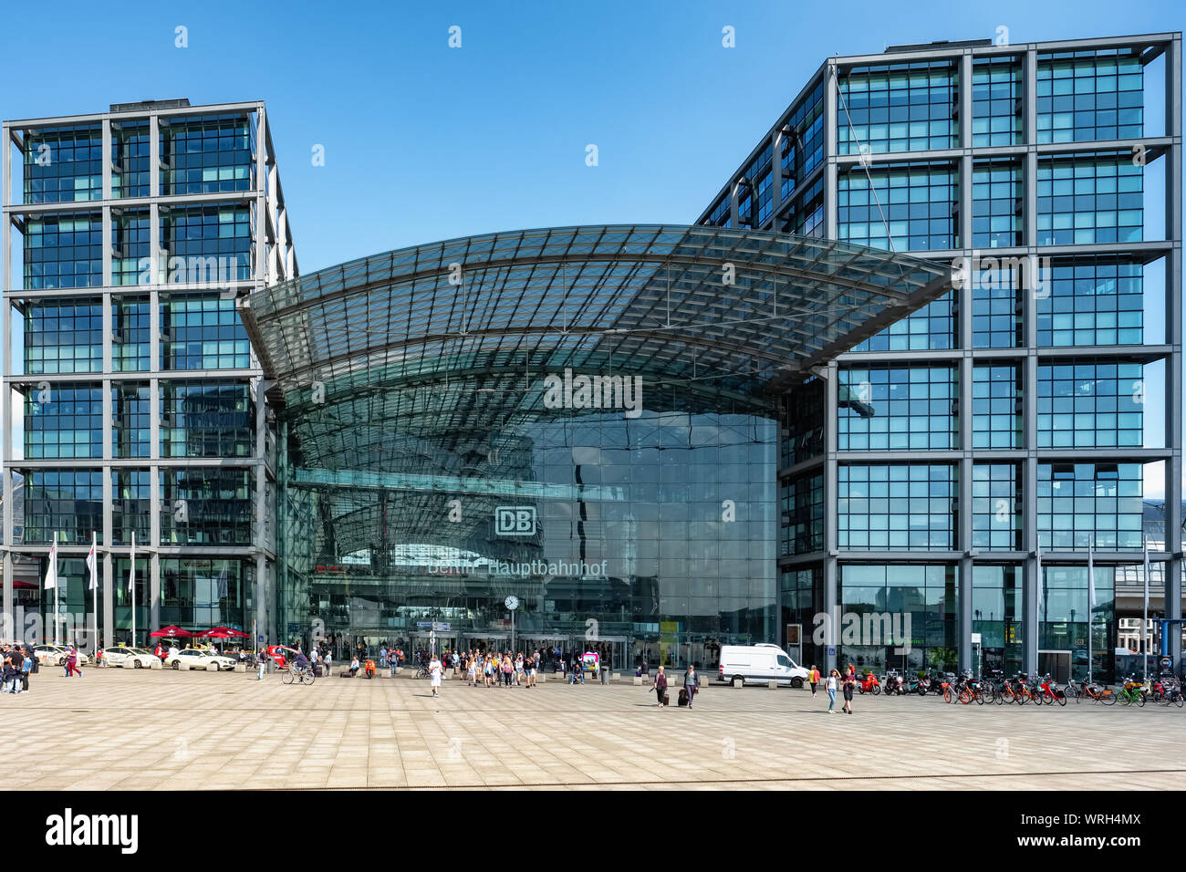Berlin, Germany - May 21, 2019 Main entrance of Berlin Central train ...